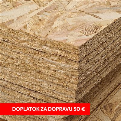 OSB dosky s hrúbkou 12mm - Rozmer 2500x1250 mm | Stavbaren.sk